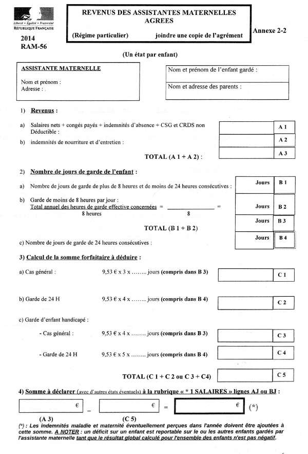 Impots 2015 | Assistantes-Maternelles.NET Impots 2015 | Assistantes-Maternelles.NET
